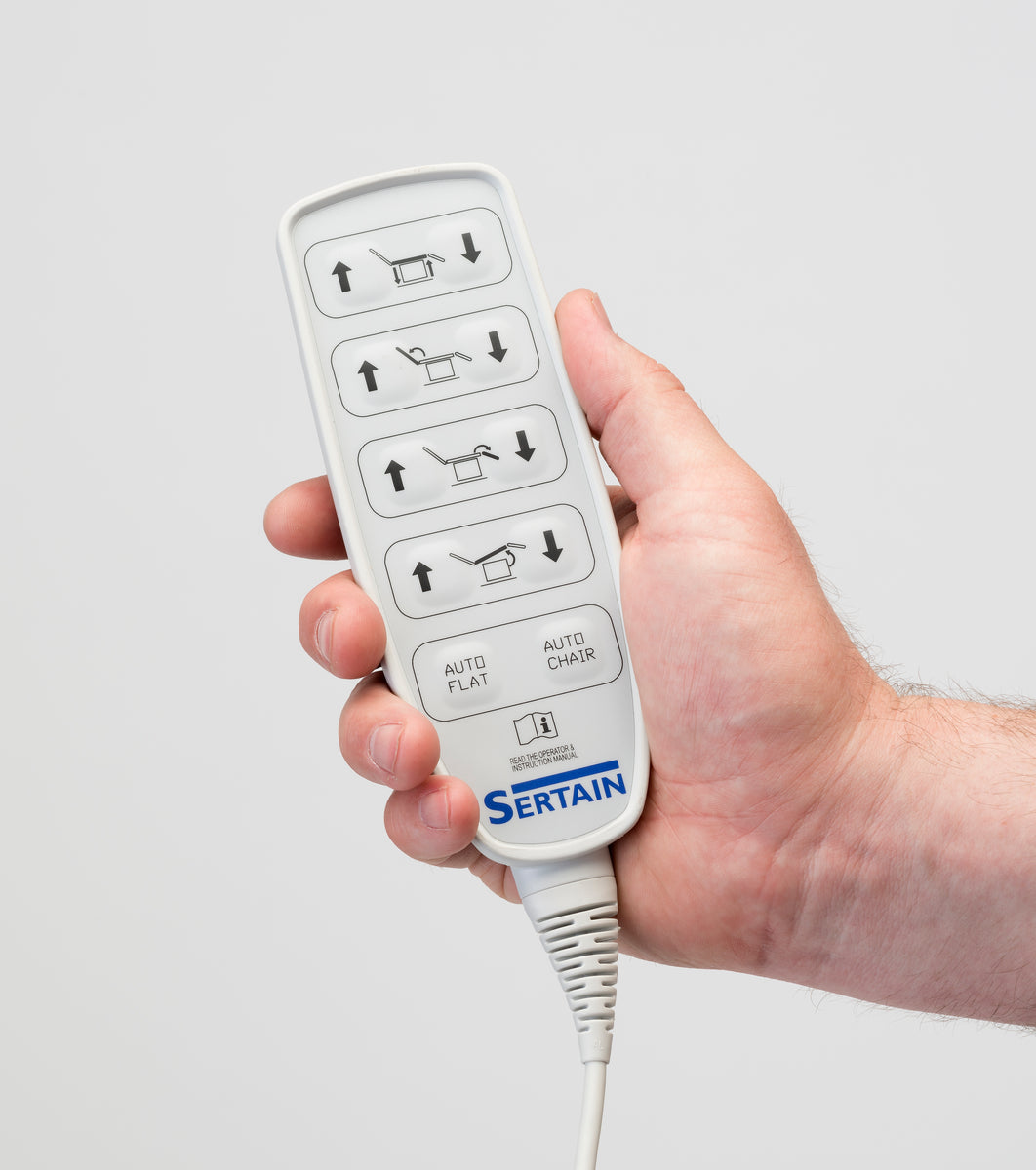 Sertain care chair with procedure tray arms | Caremed – Caremed UK